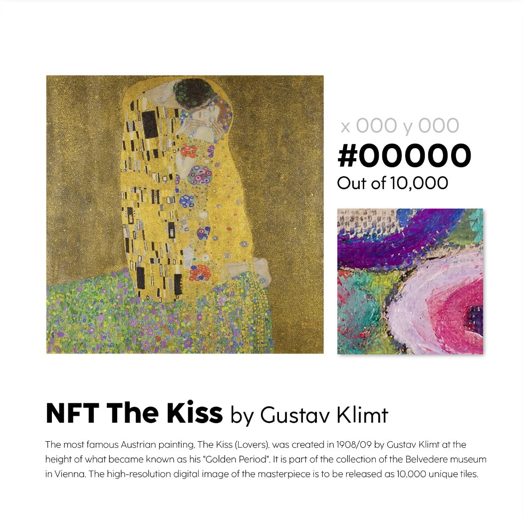 Gustav Klimt The Kiss Drop by Belvedere Museum & artèQ